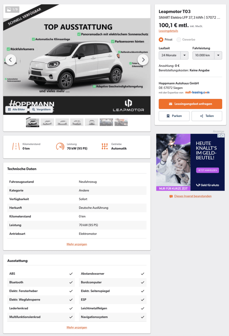 Leasing Auto Für Studenten