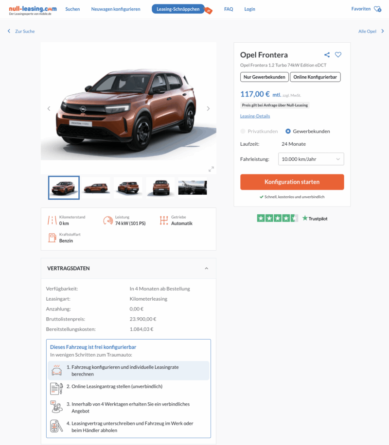 Autoleasing Kosten Rechner